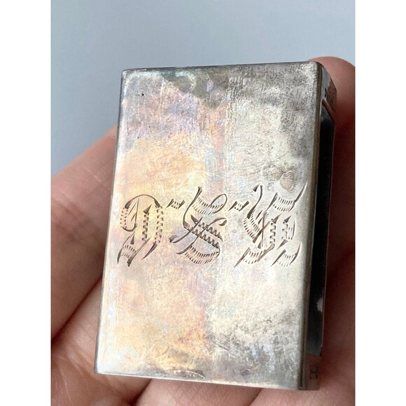 Sterling | Accessories | Vintage Sterling Silver Match Box Cover Holder ...